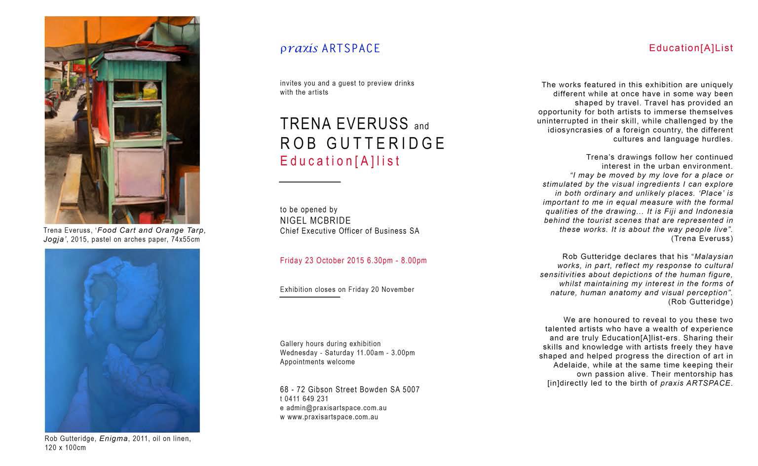 Trena Everuss and Rob Gutteridge - praxis ARTSPACE